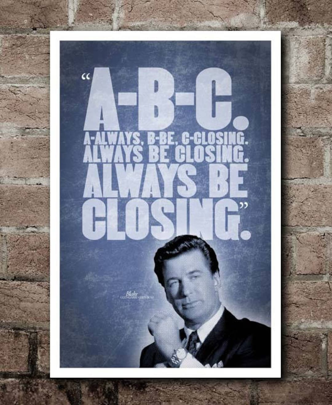 Glengarry Glen Ross "a-b-c" Quote Poster (12"x18") - Etsy