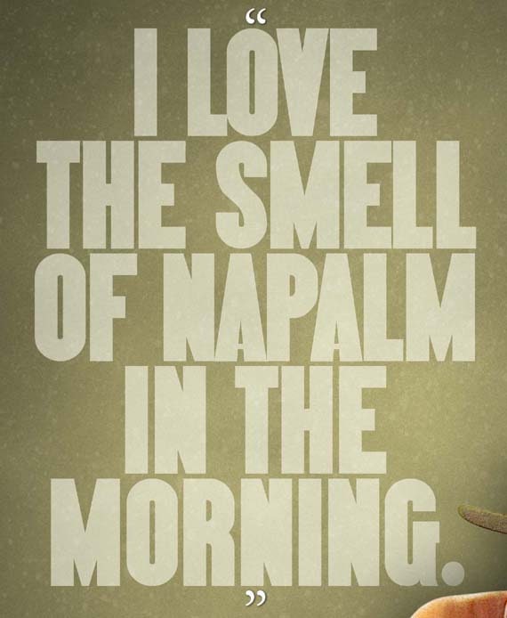 Apocalypse Now "napalm" Quote Poster (12"x18") - Etsy