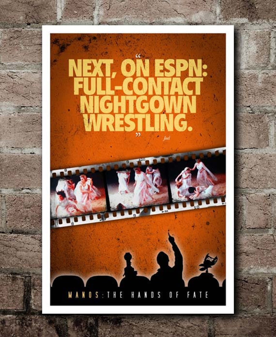 MST3K Manos: the Hands of Fate "nightgown Wrestling" Quote Poster (12 ...