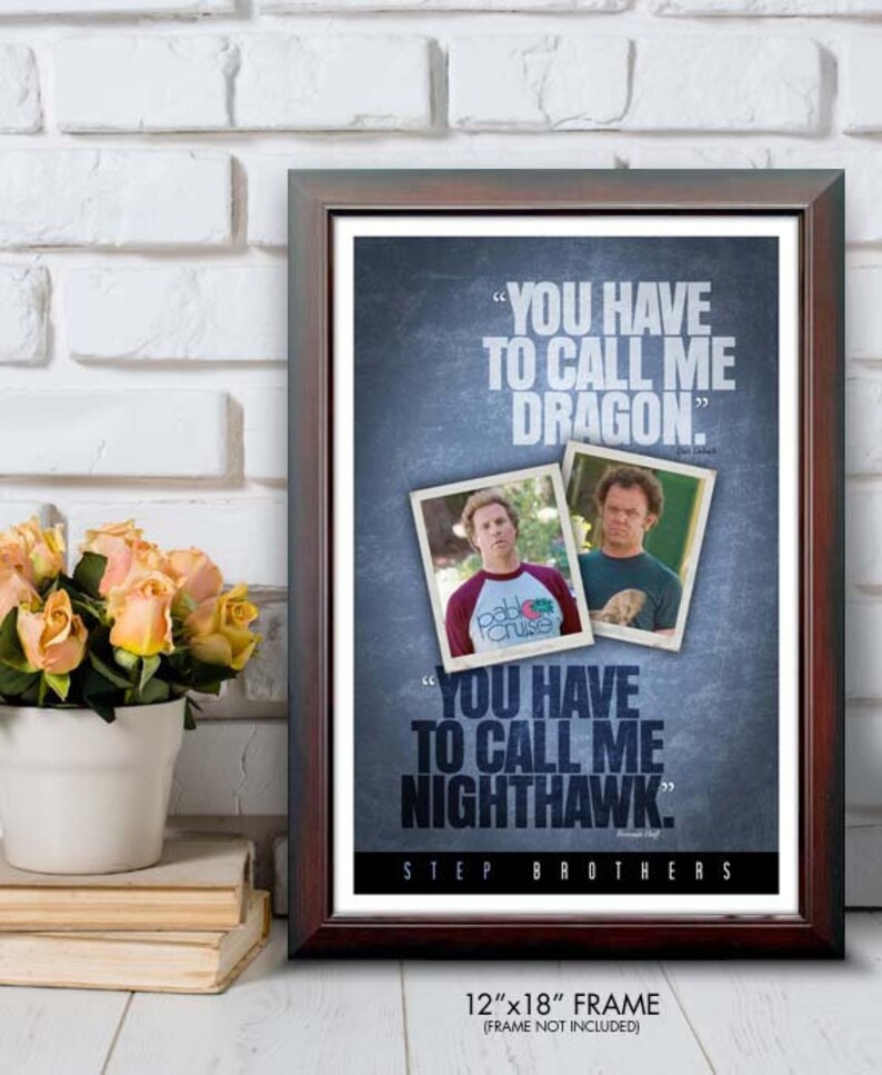 Step Brothers dragon/nighthawk Quotes Poster - Etsy