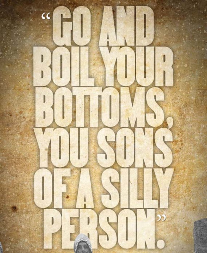 Monty Python & the Holy Grail silly Person Quote - Etsy