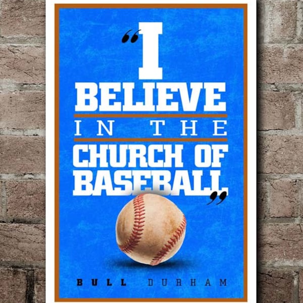 Bull Durham Poster - Etsy