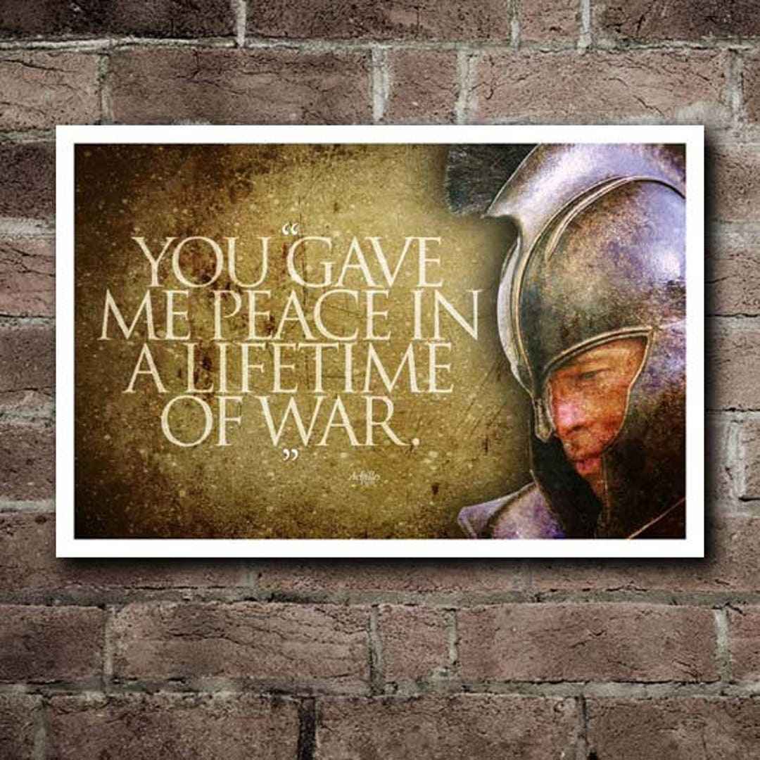 TROY "you Gave Me Peace" Quote Poster (18"x12") - Etsy