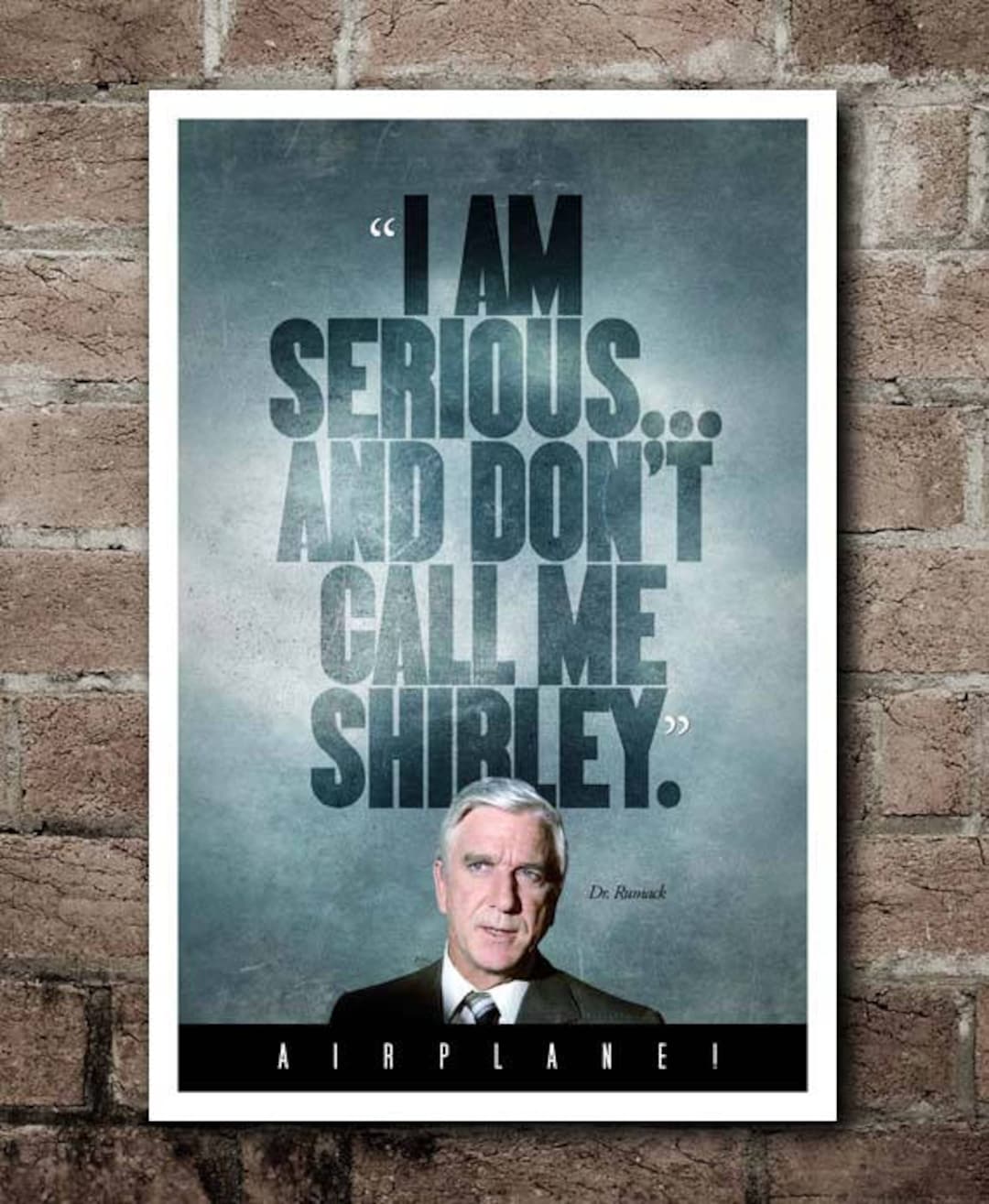 AIRPLANE! "don't Call Me Shirley" Quote Poster (12"x18") - Etsy