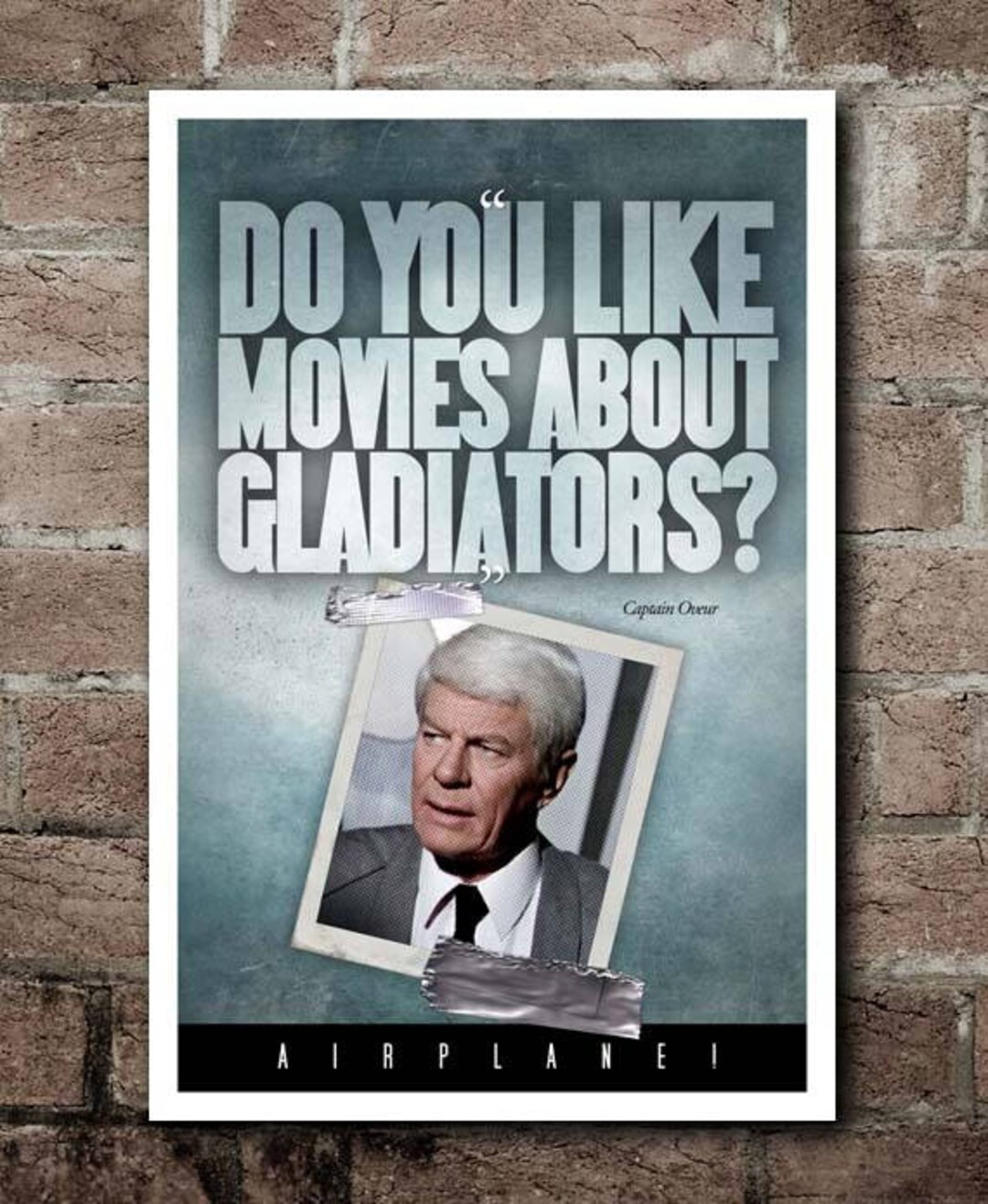 AIRPLANE! "gladiators?" Quote Poster (12"x18") - Etsy