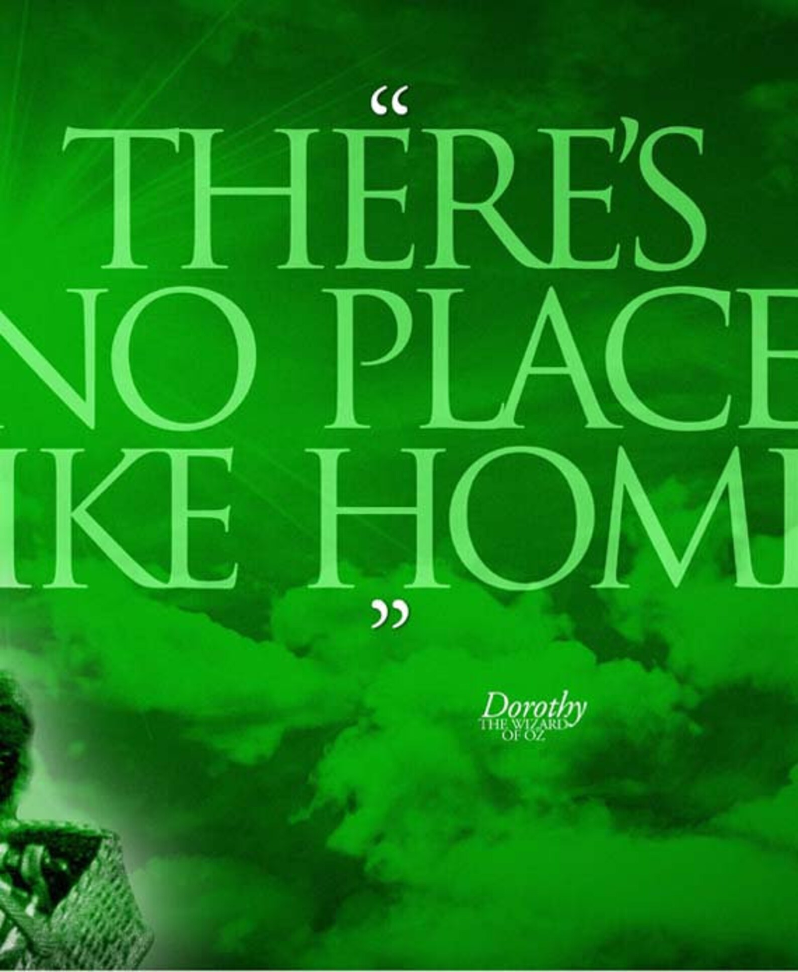 WIZARD of OZ "no Place Like Home" Dorothy Quote Poster (18"x12") - Etsy