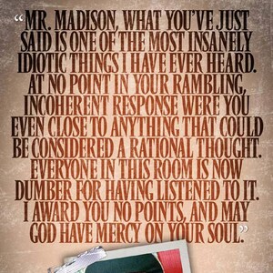 Billy Madison "god Have Mercy on Your Soul" Quote Poster (12"x18") - Etsy