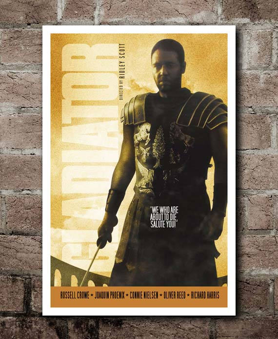 GLADIATOR Movie Quote Poster 12x18 | Etsy