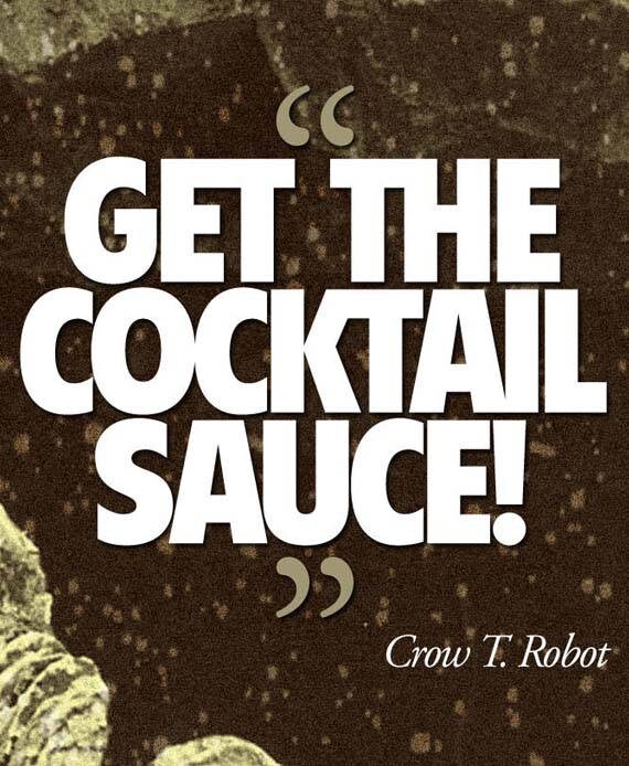 MST3K Blood Beast "coctail Sauce" Crow T. Robot Poster (12"x18") - Etsy