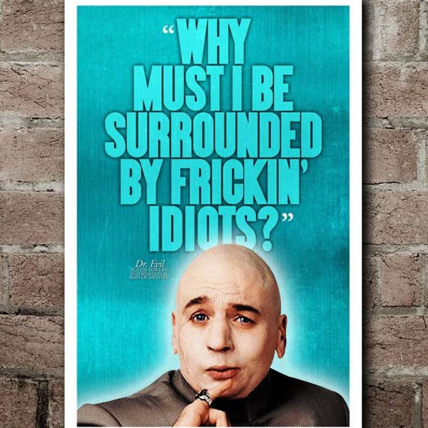 Dr Evil Poster - Etsy