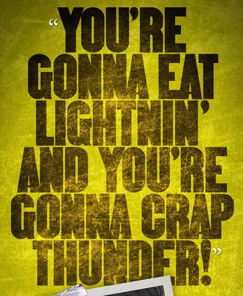 ROCKY eat Lightnin'... Crap Thunder Movie | Etsy