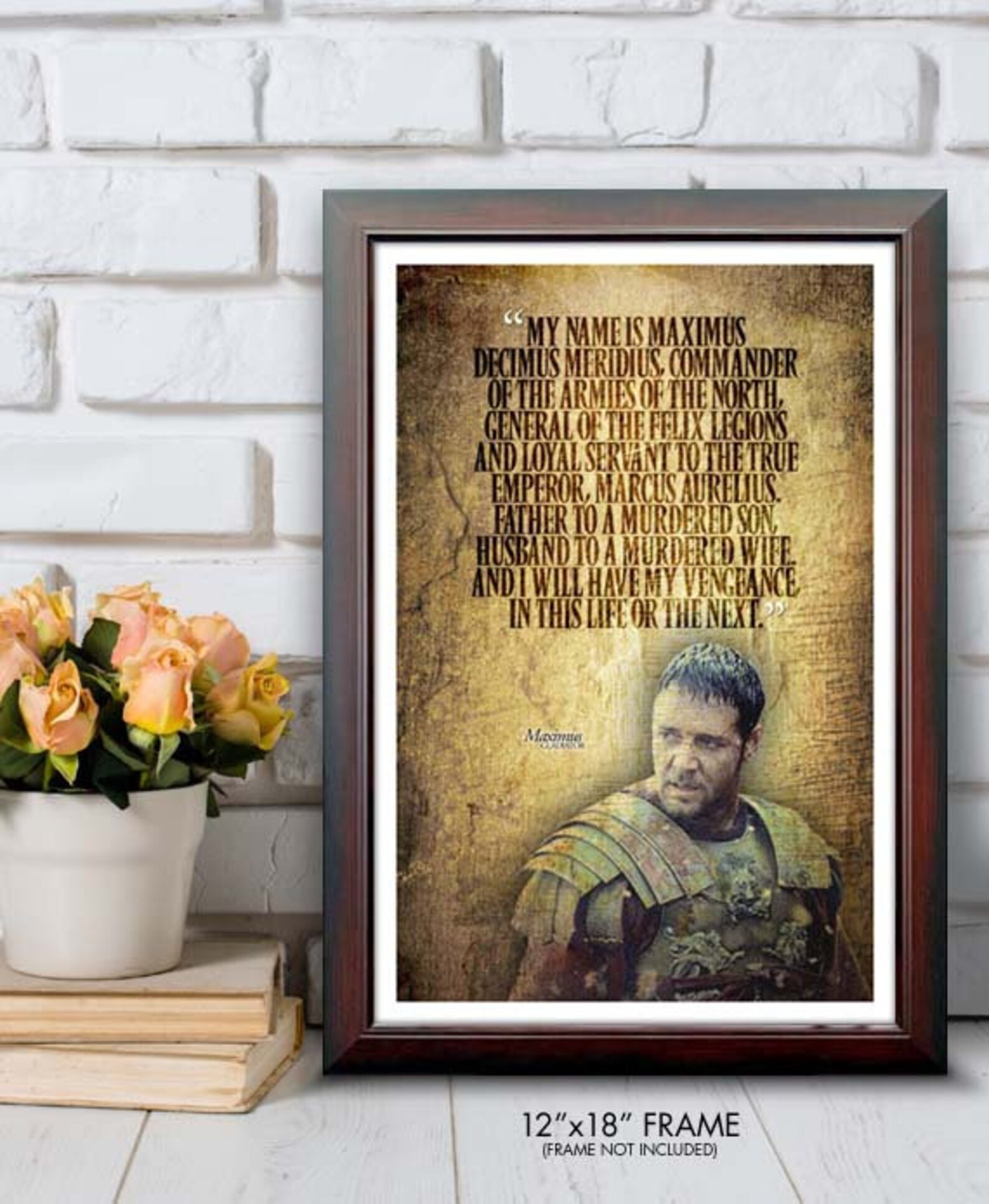 Gladiator/maximus COMBO PACK Quote Posters | Etsy