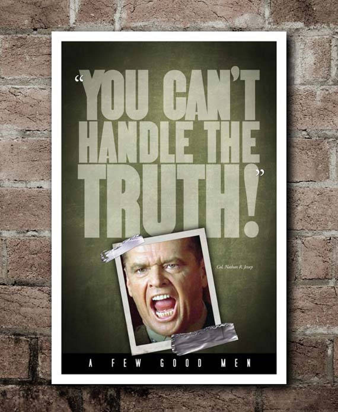 A Few Good Men you Can't Handle the Truth - Etsy