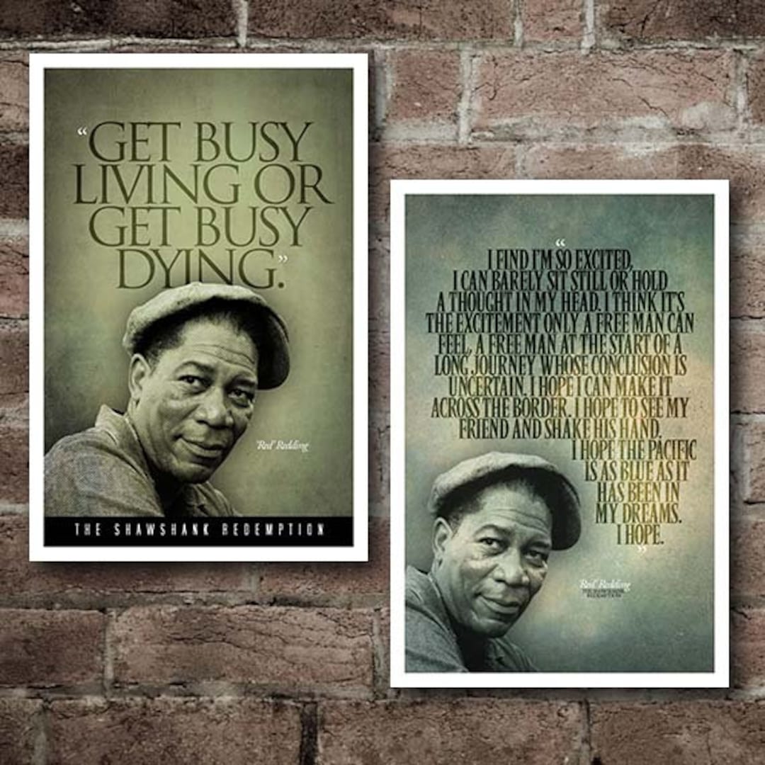 Shawshank Redemption RED Quotes COMBO PACK Posters - Etsy UK