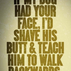 M*A*S*H Klinger "dog" Quote Poster (12"x18") - Etsy