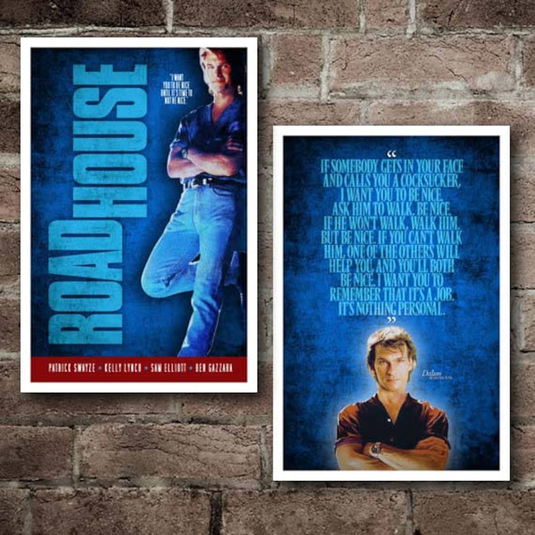 ROAD HOUSE Movie Quote Poster COMBO Pack: Reduced Shipping* Included - Etsy