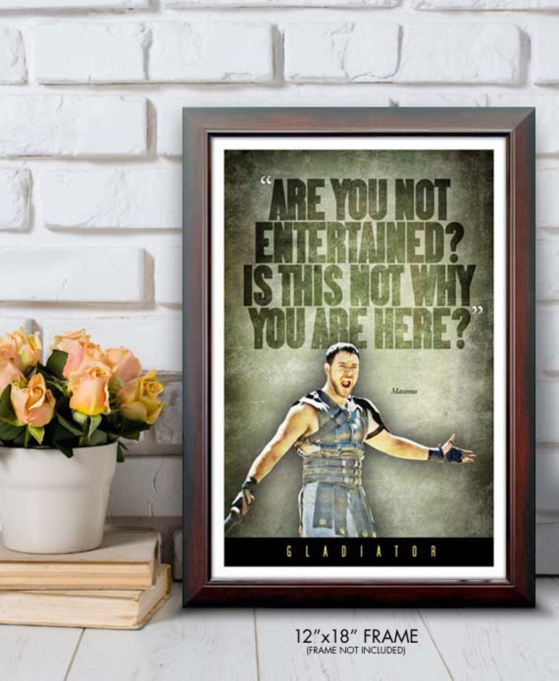 Gladiator/maximus COMBO PACK Quote Posters | Etsy