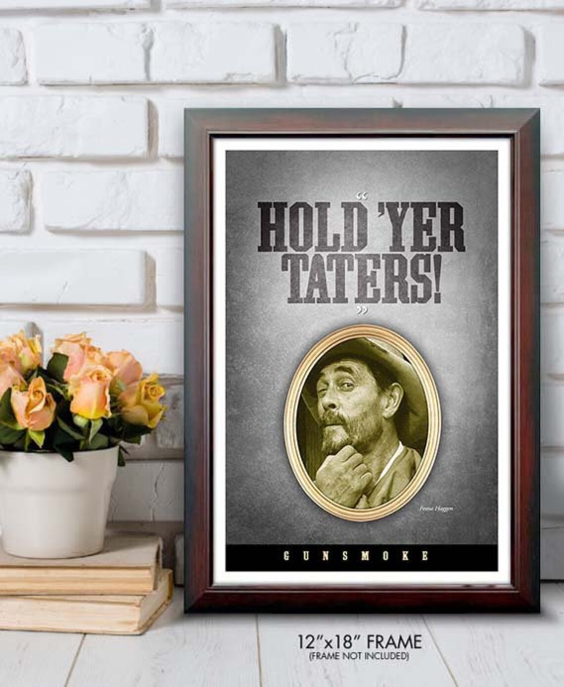 Gunsmoke Festus hold 'YER Taters Quote Poster - Etsy