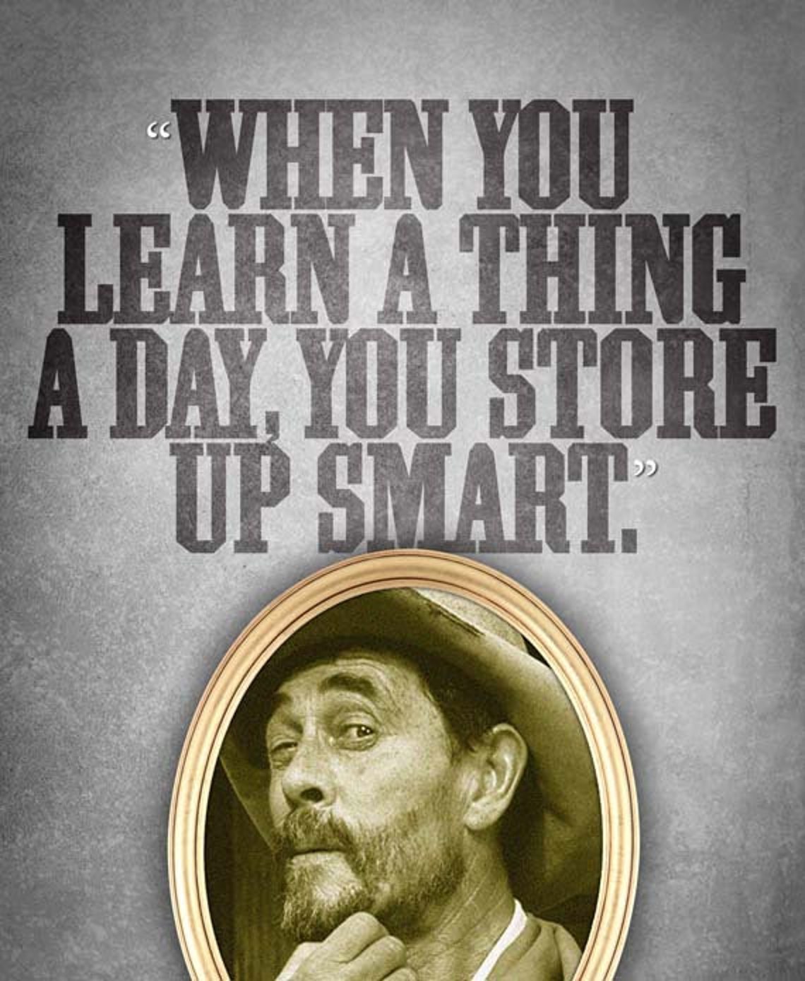 GUNSMOKE Festus "store up Smart" Quote Poster (12"x18") - Etsy