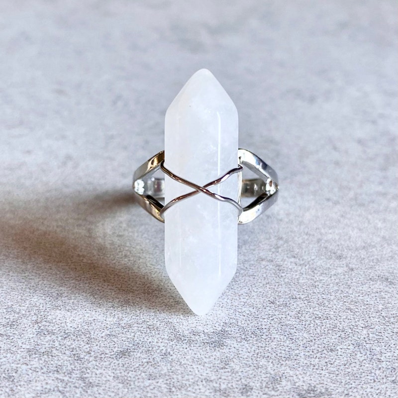 Quartz Crystal Ring - Etsy
