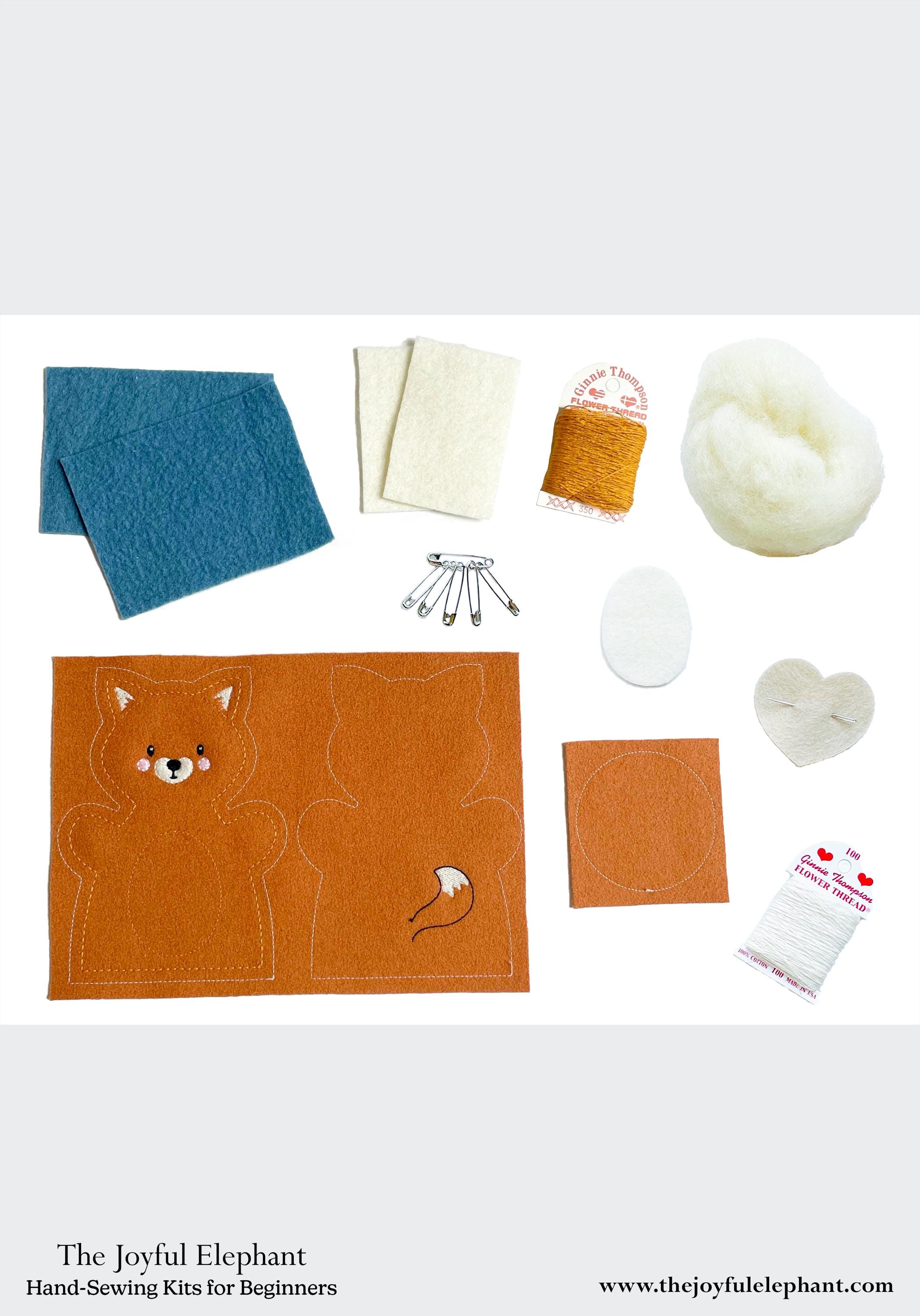 Make Your Own Finn Fox Beginner Sewing Kit, Easy Craft for Kids or ...