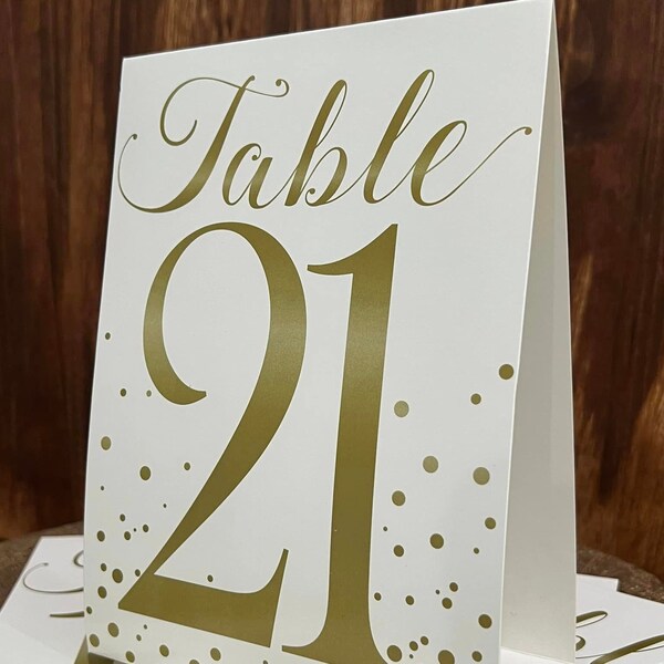 Table Number Tent - Etsy