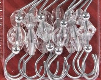 20 Gold or Silver Christmas Tree Beaded Ornament Hooks or Hooks for Any ...