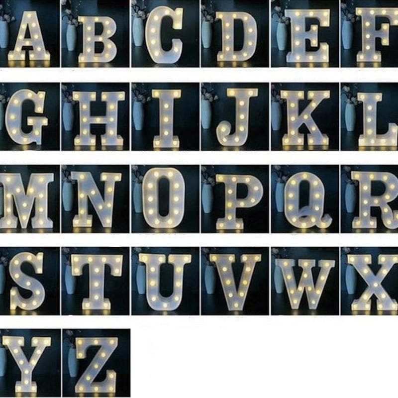 Lighted Letters - Etsy