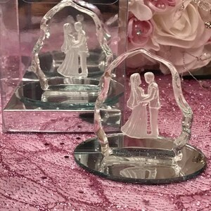 Glass Blown Wedding Cake Topper - Etsy