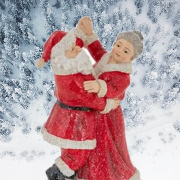 Mr Mrs Claus Statue - Etsy