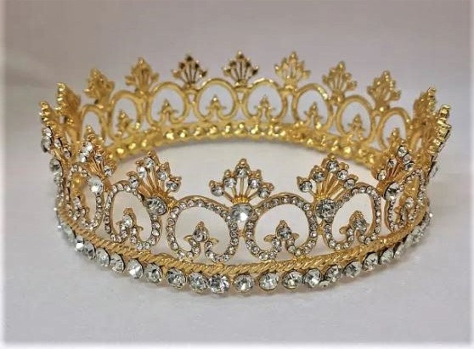 Metal Crown Cake Topper Princess Gold Crown Cake Topper - Royal Metal ...