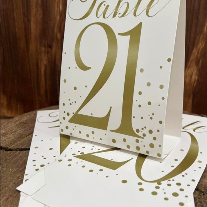 Table Number Tent - Etsy
