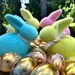 Flocked Styro Easter Spring Bunny Rabbit With Ribbon 6.25 - Etsy