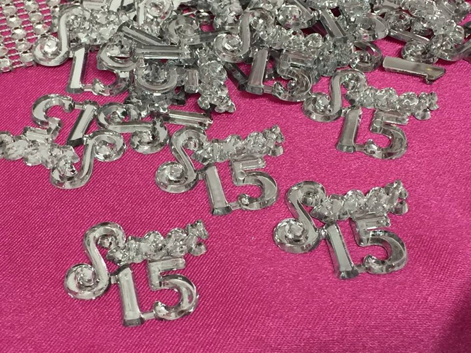 24pc Sweet 15 Mis Quince Quinceanera Charms Embellishment Number for ...