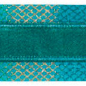 Teal and Gold Glitter Ribbon - 2 1/2" Christmas Craft Projects Diy ...