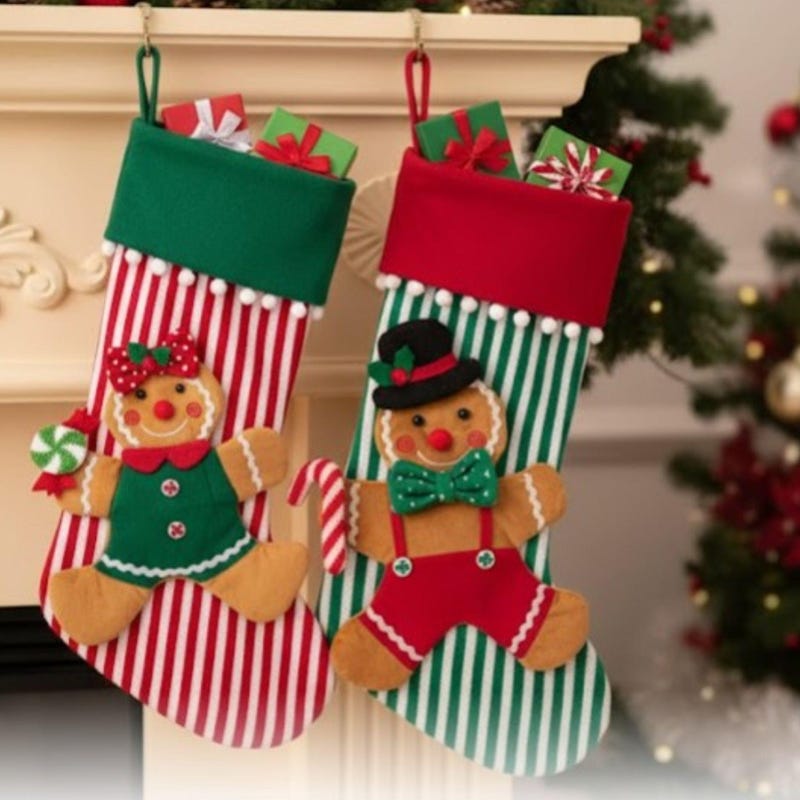 Gingerbread Stocking - Etsy