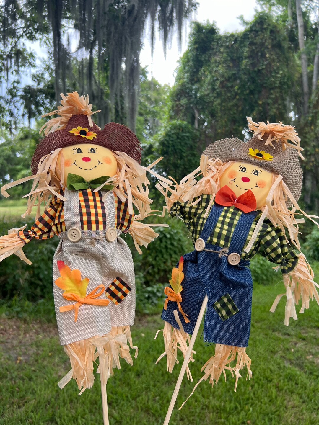 Harvest Bounty: 25"large Scarecrow Picks for a Fall Autumn Decorating ...