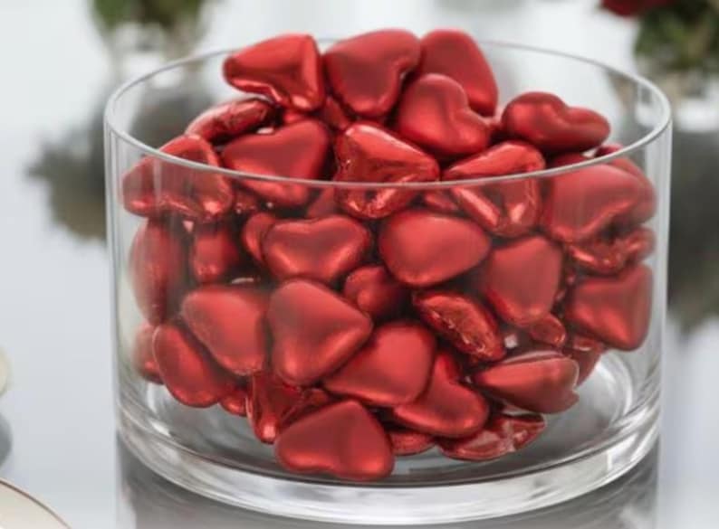 Red Heart Vase Filler Valentine's Day Decor Romantic Table Scatter for ...