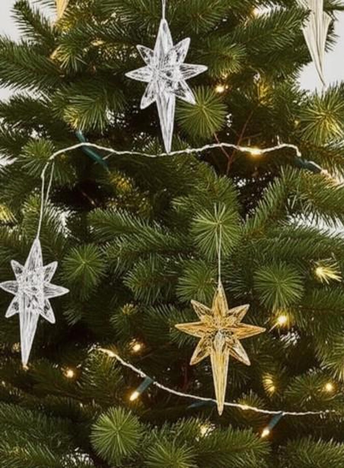 8" Acrylic Star of Bethlehem Christmas Gem Jewel Ornament Tree ...