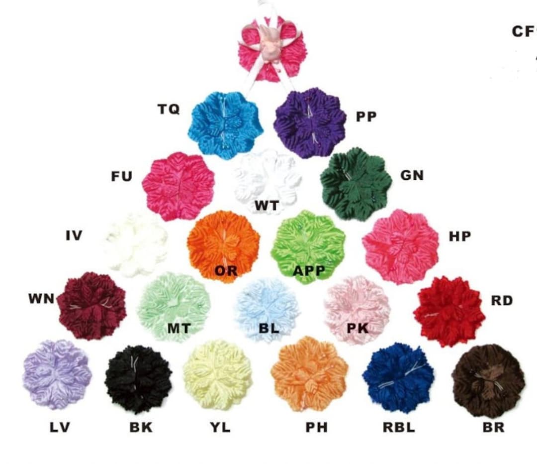 144 Carnation Flower Back, Capia, Flat 3" Diameter, Choose Color - Etsy