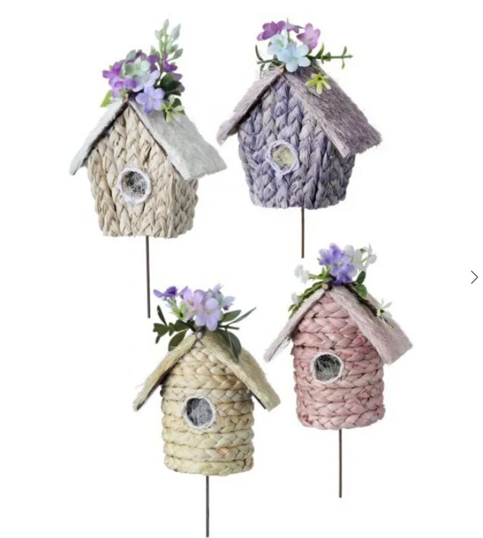 Spring Birdhouse Pick, Spring Floral Pick, Spring Decor, Easter Bird ...