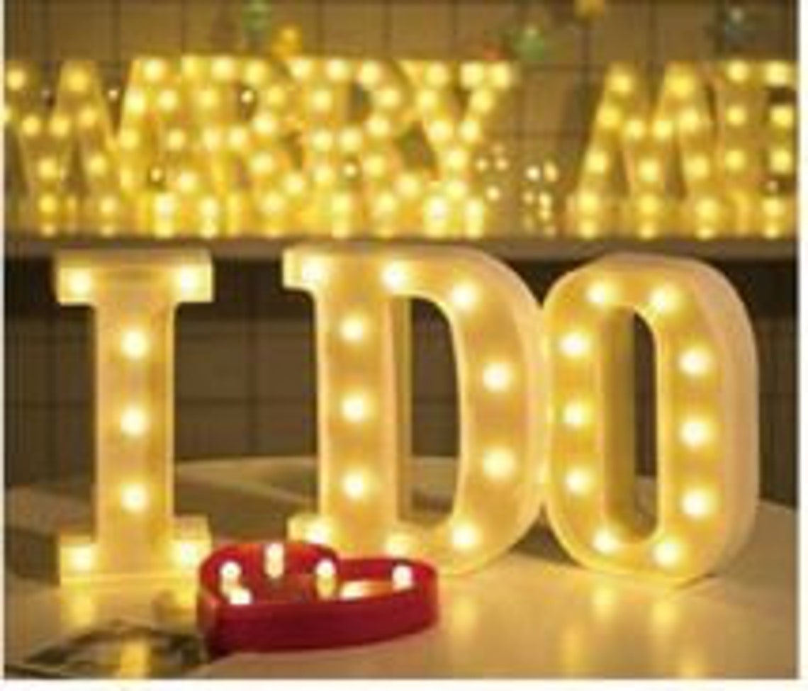 6 Light up Marquee Battery Operated Light up Letters | Etsy