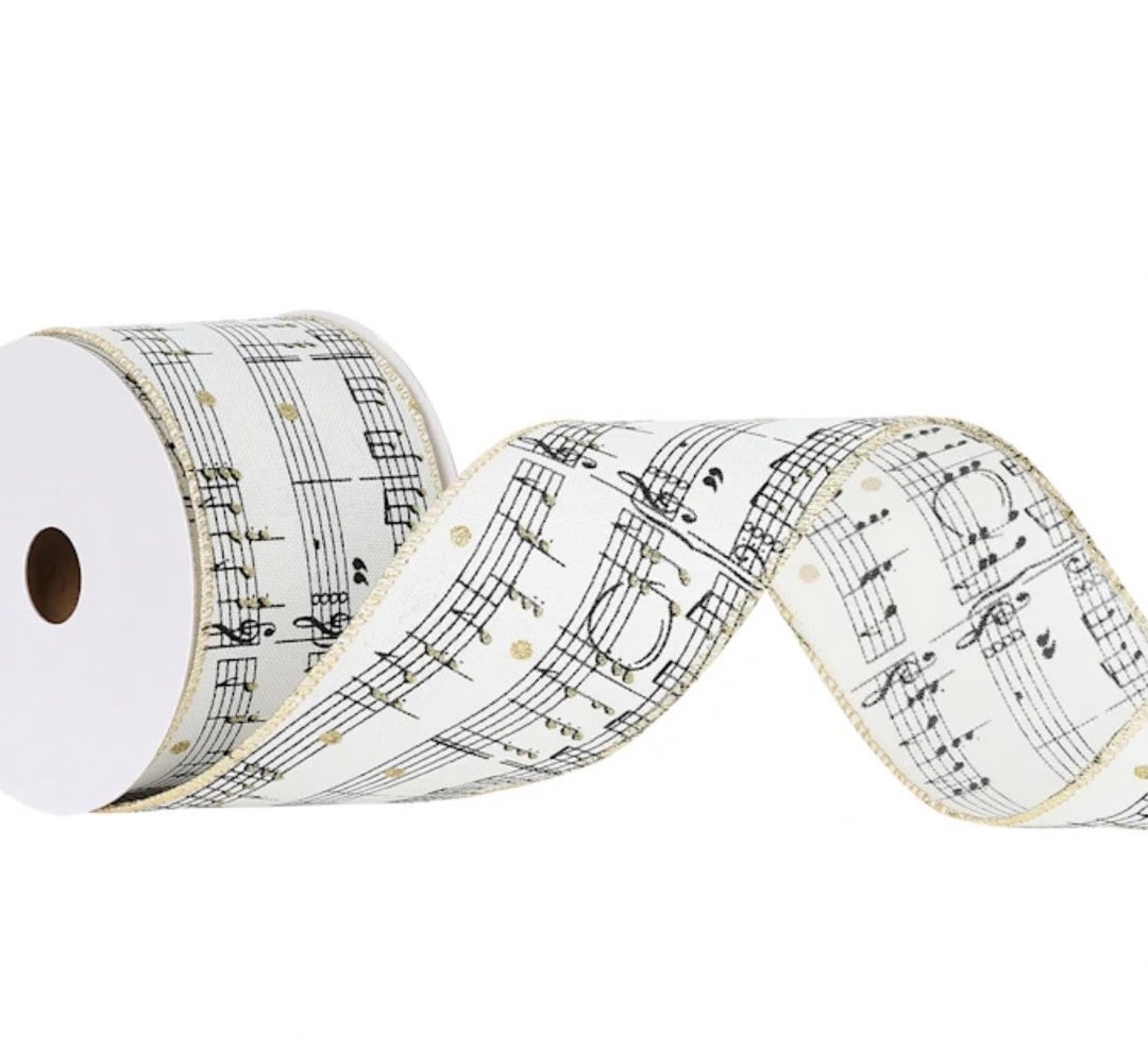 2.5 Sheet Music Musical Notes Ribbon - Etsy