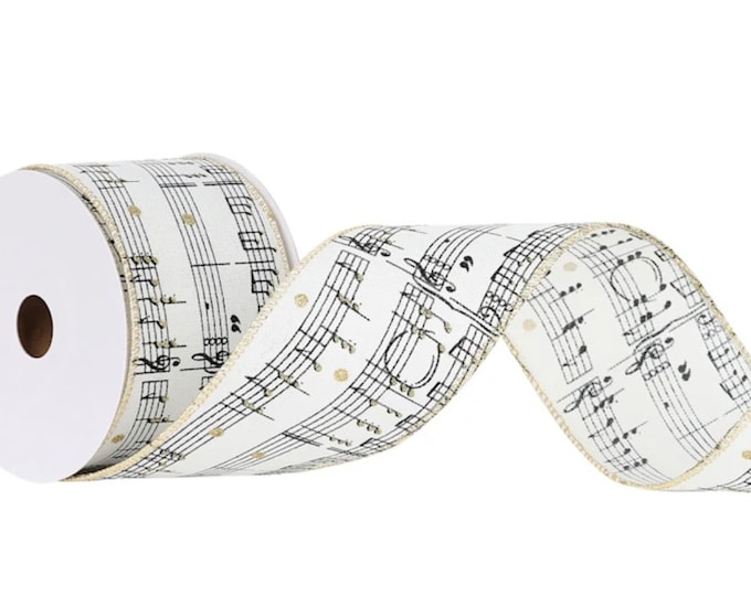 2.5 Sheet Music Musical Notes Ribbon - Etsy