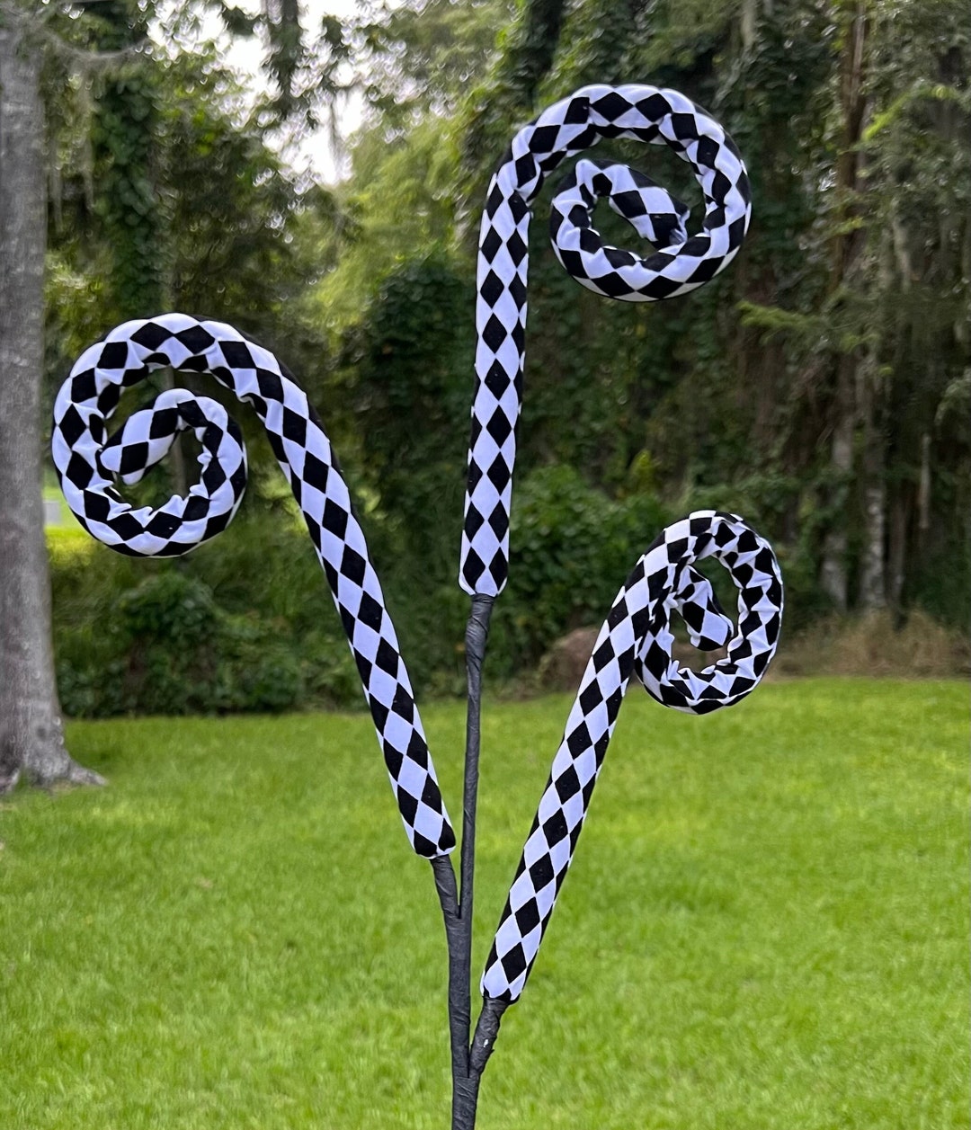 31" L Harlequin Tubing Coil Spray - A Whimsical Touch for Halloween and ...