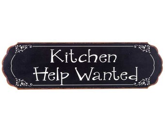 Kitchen Help Wanted Sign - Etsy
