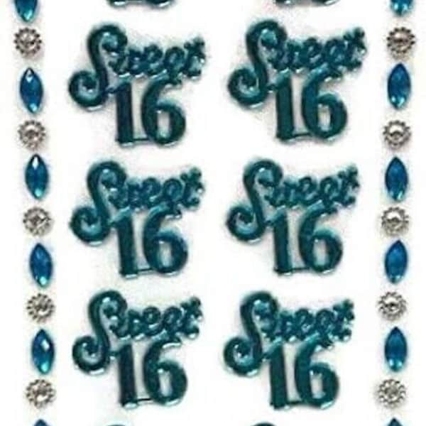 Sweet 16 Stickers - Etsy