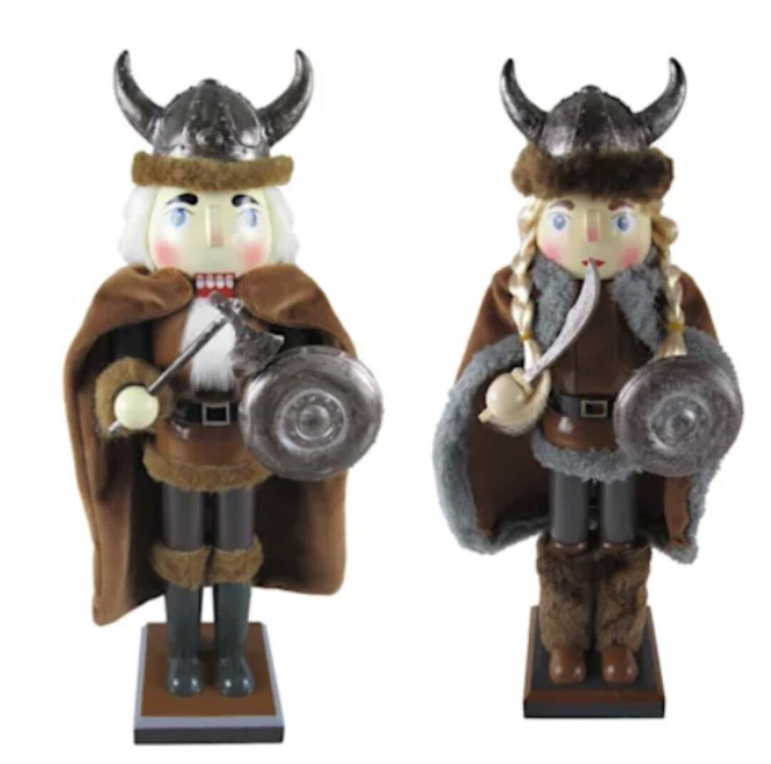 Viking Medieval 14.5" Wood Nutcracker - Personalized Christmas Gift - Etsy