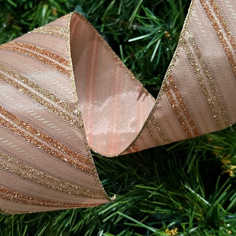 Rose Gold Ribbon - Etsy