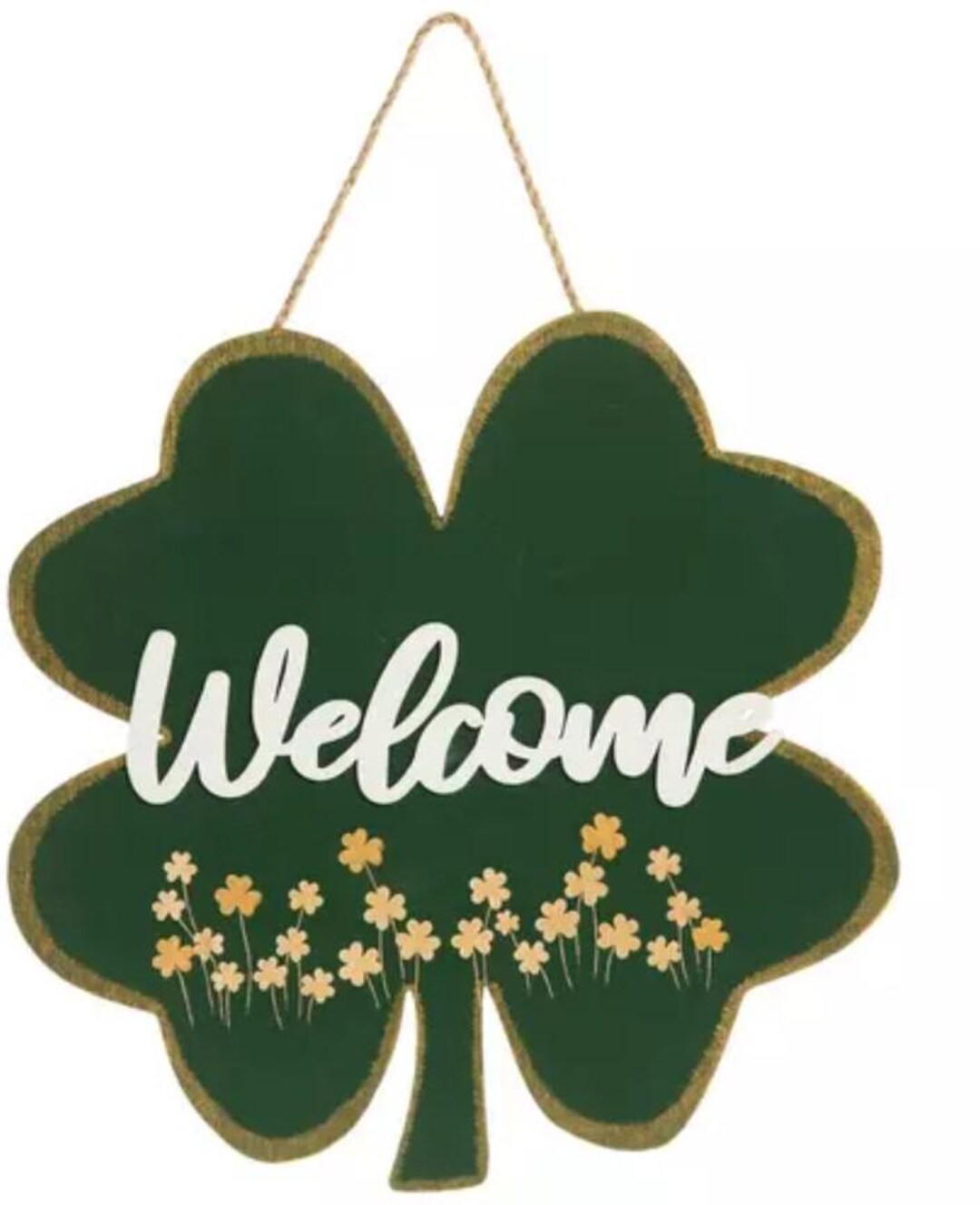 Welcome Clover Shamrock Wood Wall Decor St Patrick's Day Wood ...